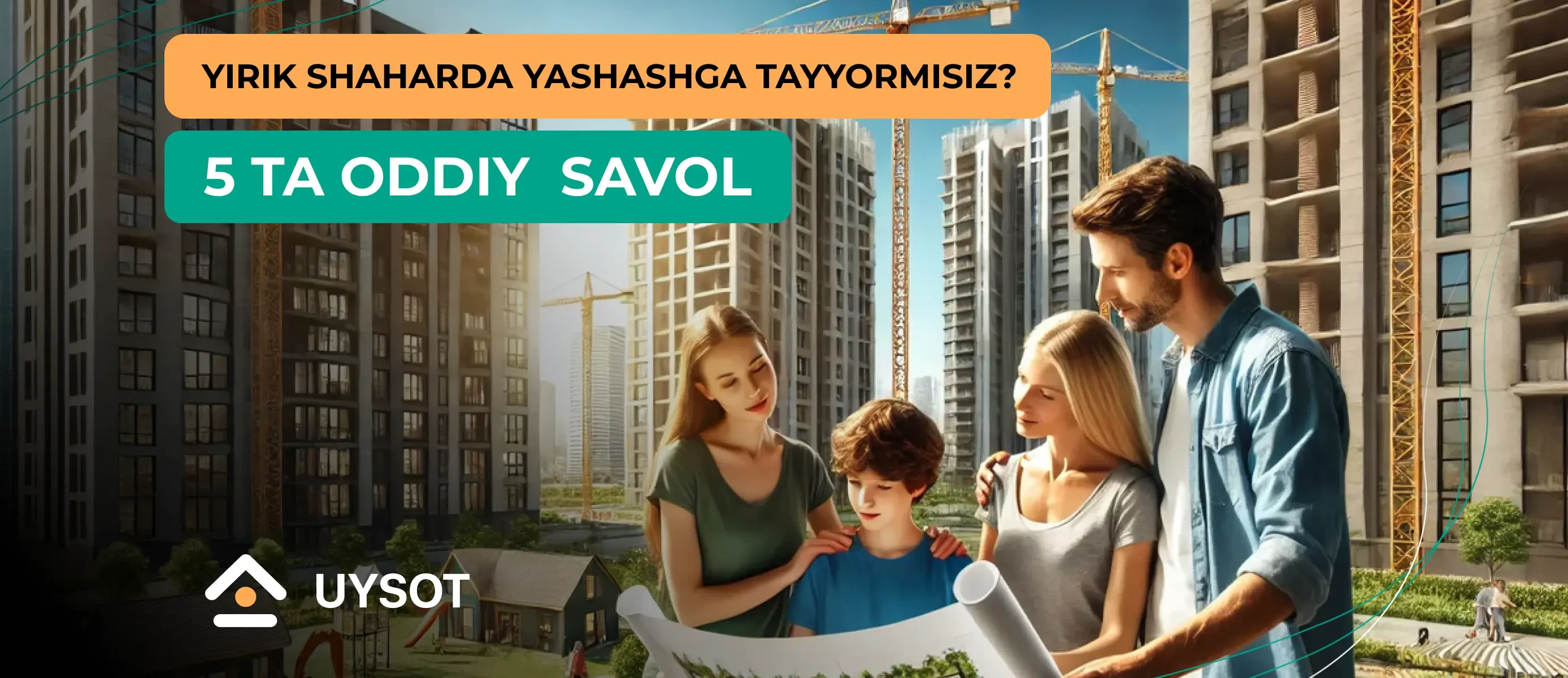 Yirik shaharda yashashga tayyormisiz? 5 ta oddiy savol